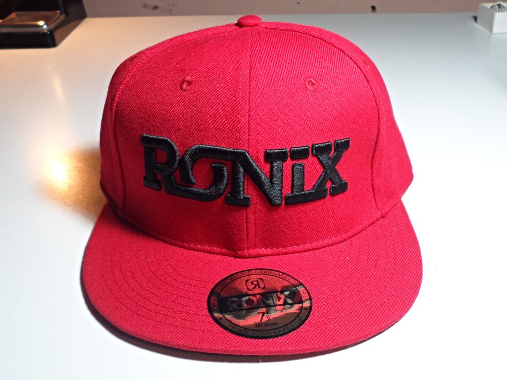 Ronix Wakeboards Fitted Cap Hat - Red, 7 1/2, Flat