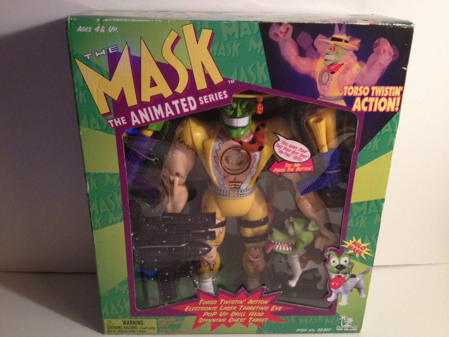 The MASK Torso Twistin 1997 Talking 12” Animated Series Action Figure ...