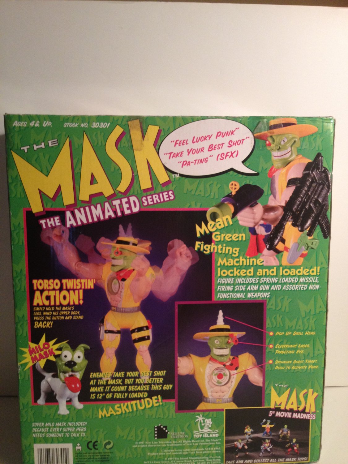 The MASK Torso Twistin 1997 Talking 12” Animated Series Action Figure ...