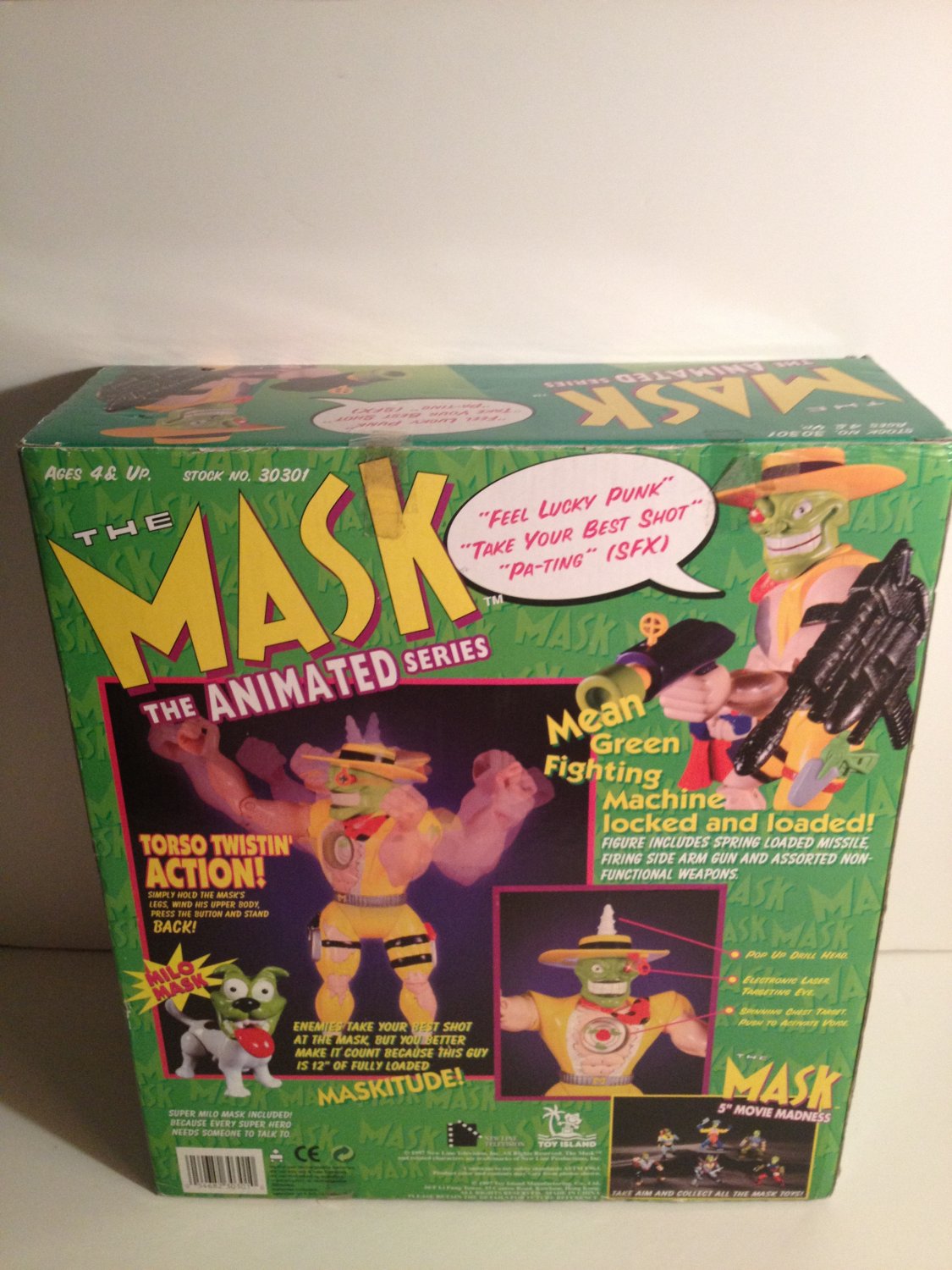 The MASK Torso Twistin 1997 Talking 12” Animated Series Action Figure ...