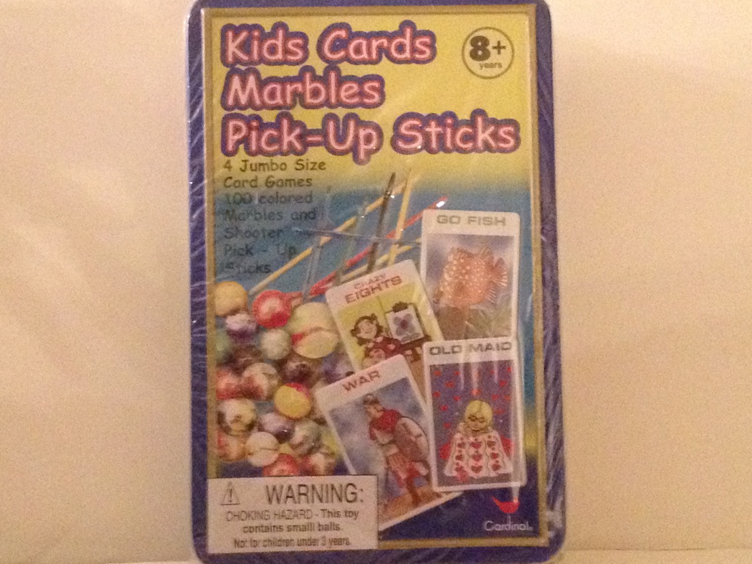 Family Fun Games: Kids Cards, 100 colorful Marbles, Pick-Up Sticks ...