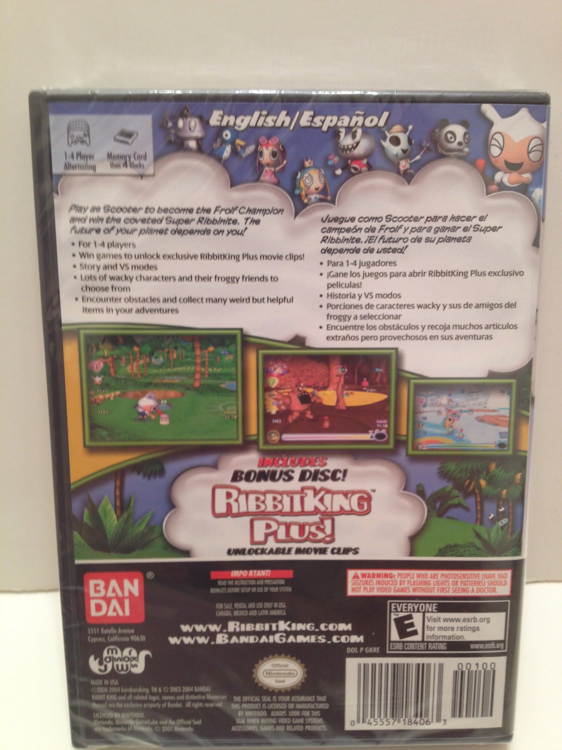 Ribbit King Incl Bonus Disc: RibbitKing Plus! Nintendo GameCube ...