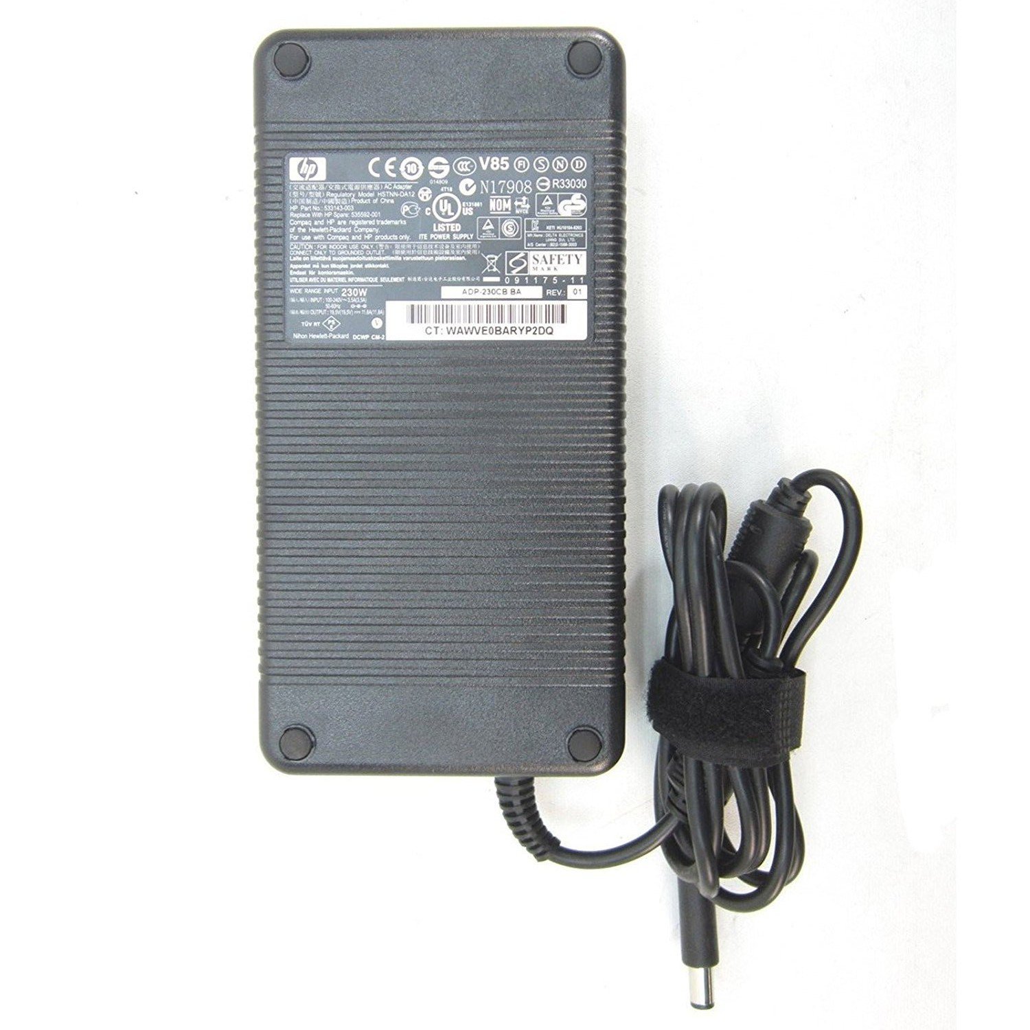 Original OEM HP 608432-003 230W 19.5V Smart Notebook AC Power Adapter