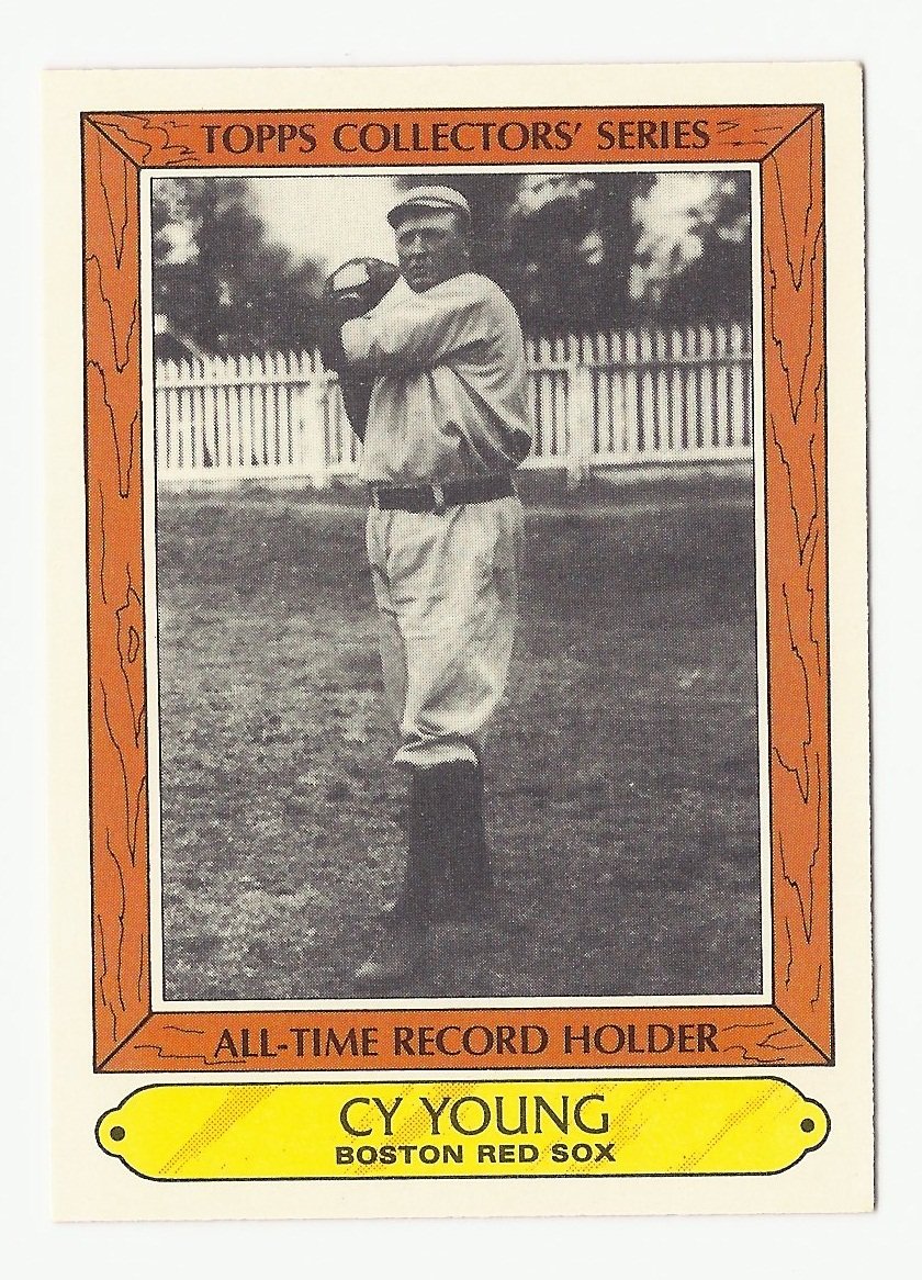 Cy Young 1985 Topps Collectors' Series All-Time Record Holder card #44 ...