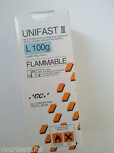Dental GC UNIFAST III Self-Curing Acrylic Resin For Temporary Inlays ...