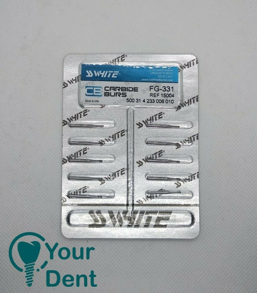 Dental Carbide Surgical Burs FG-331 Of SSWhite 5pcs- Free Shipping