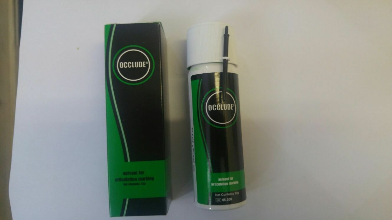 Dental Green Occlude Aerosol Indicator Marking Spray 23gm GREEN by Pascal