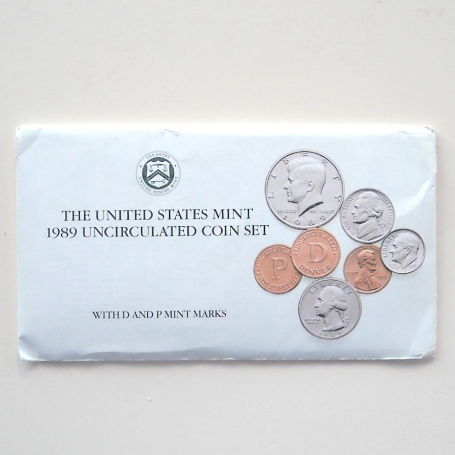 1989 Uncirculated D&P Coin set United States Mint