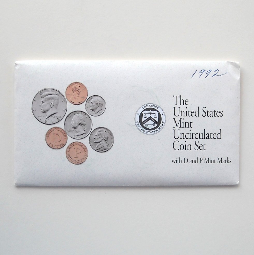 1992 Uncirculated D&P Coin set United States Mint