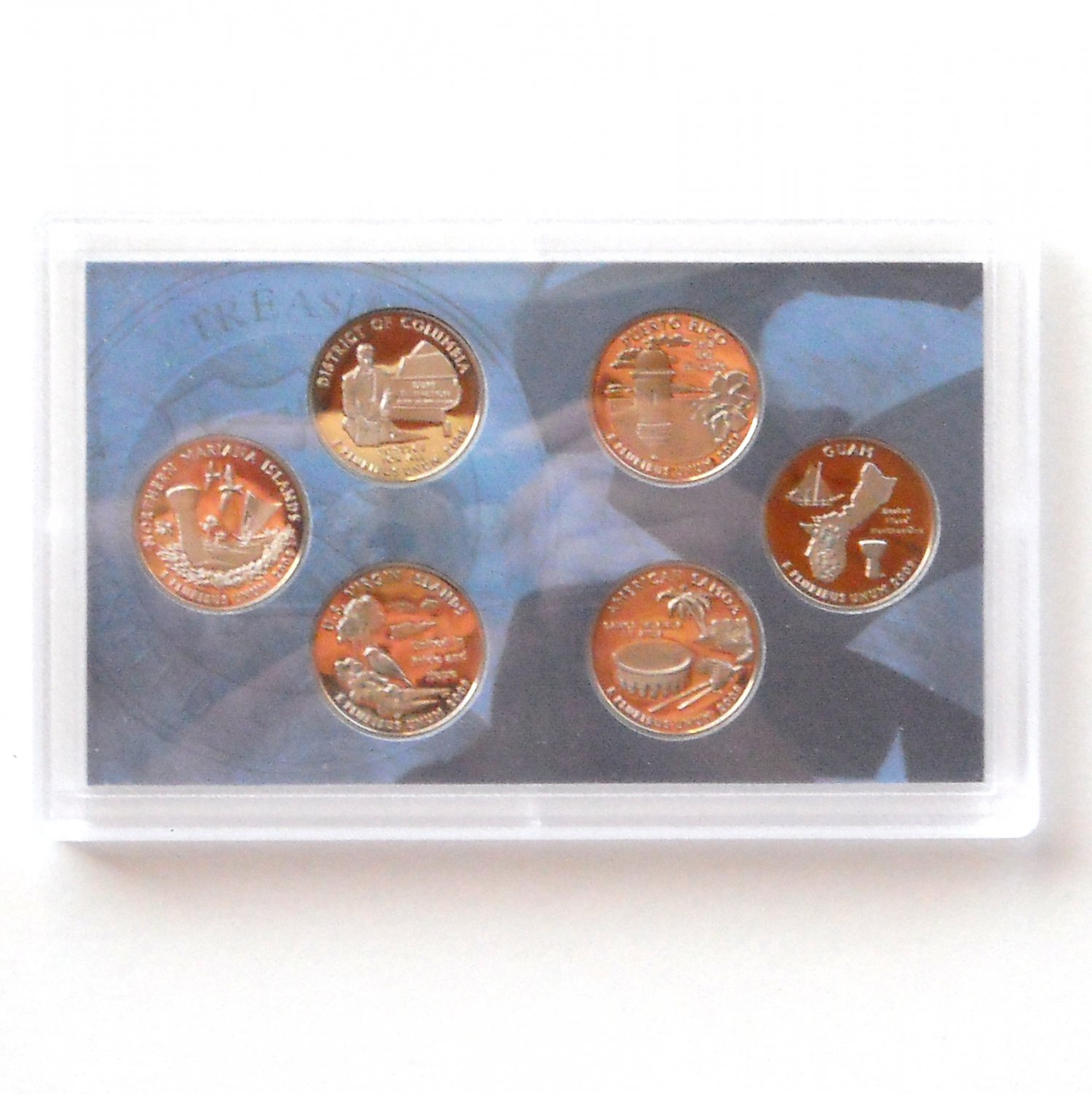 United States Mint District of Columbia US Territories Quarters Proof ...