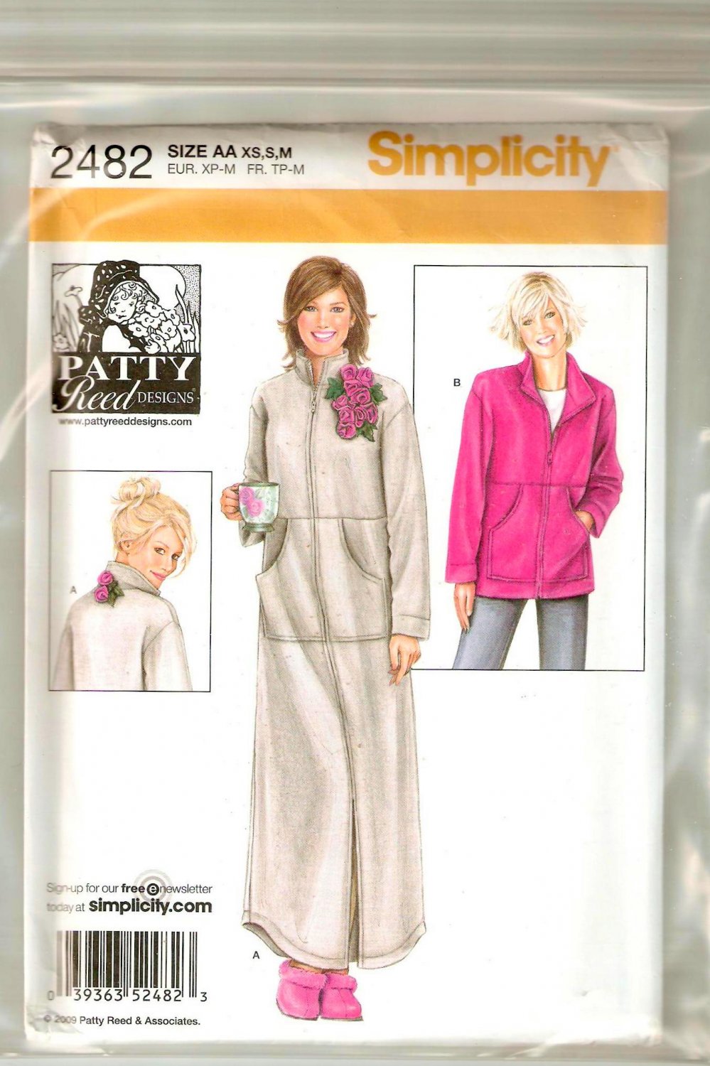 Patty Reed Misses Sleepwear Lounge Wear 2 lengths Simplicity Sewing ...