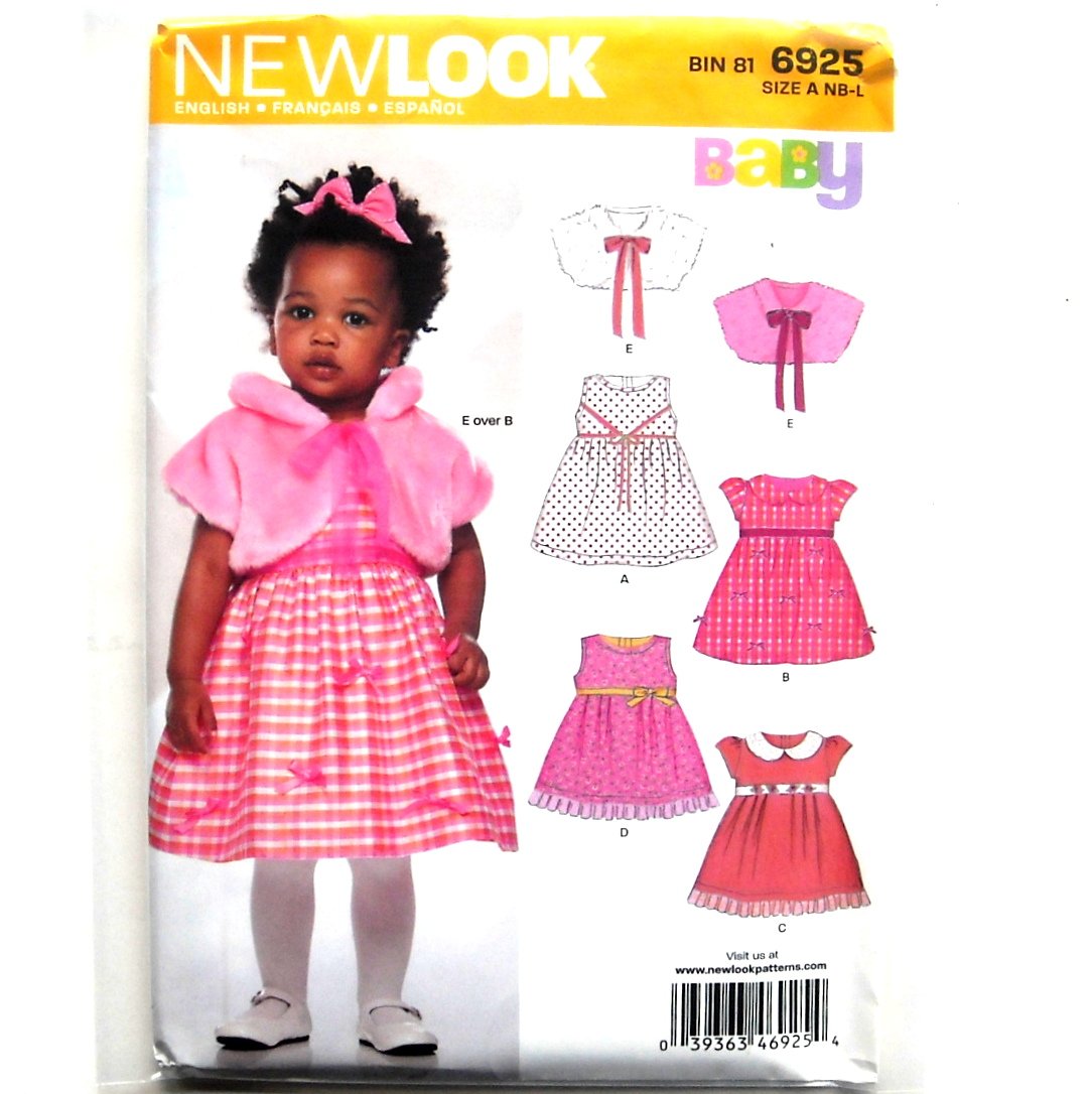 Baby Dress Four Sizes In One Simplicity New Look Sewing Pattern 6925