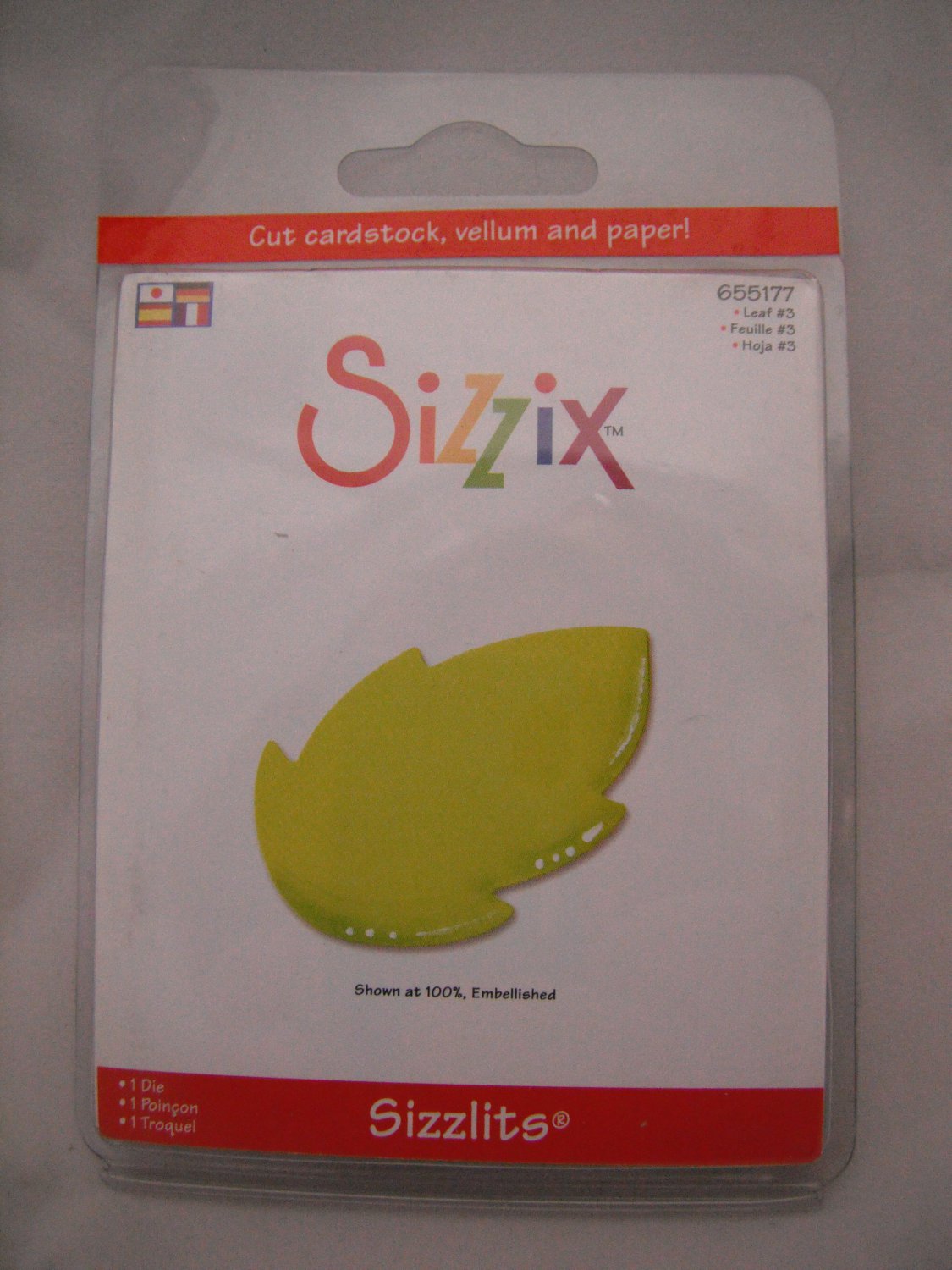 Sizzix Sizzlits Leaf #3 designed by Stu Kilgour