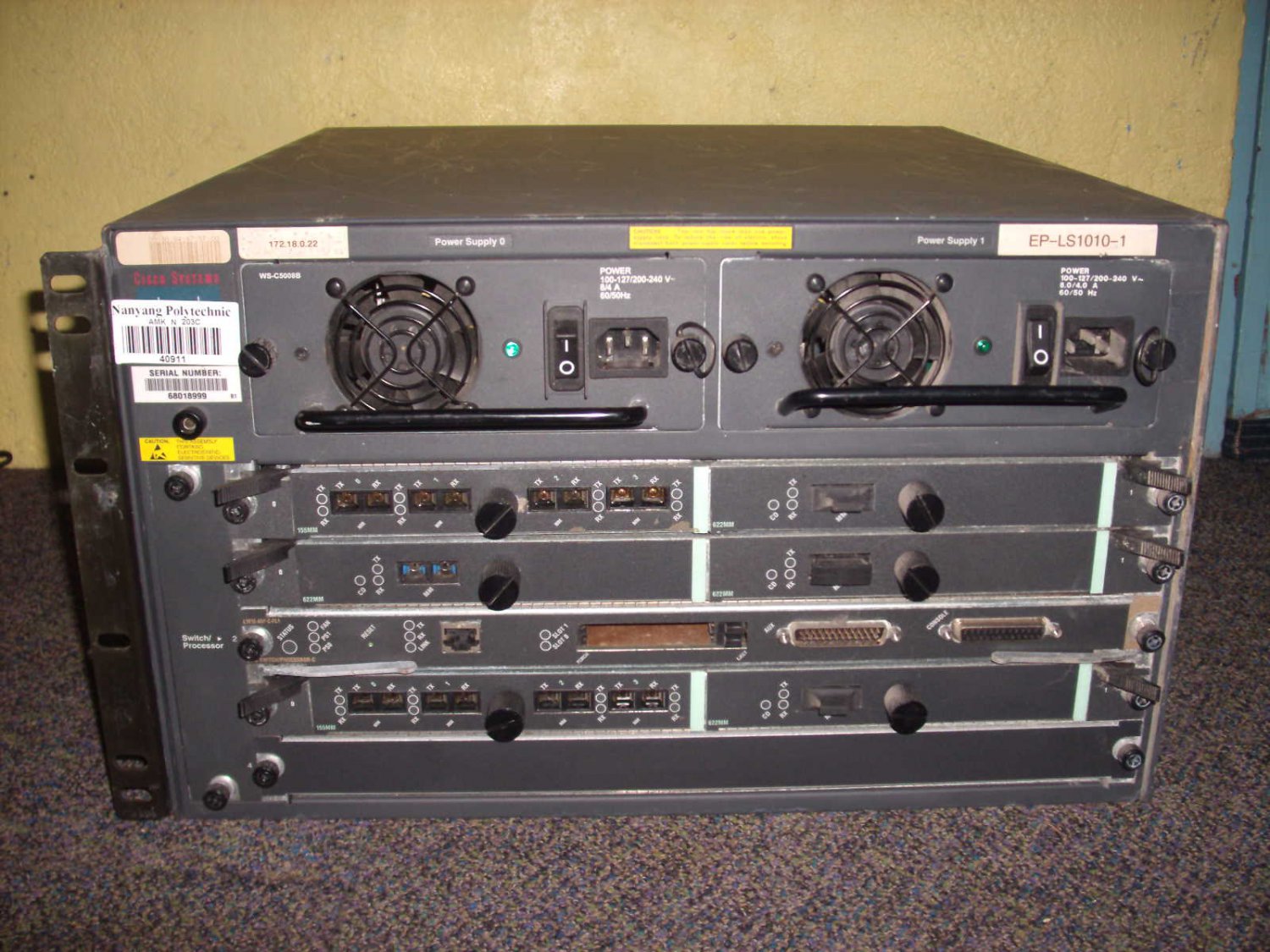 Cisco Ls1010 Lightstream S/N: 68018999