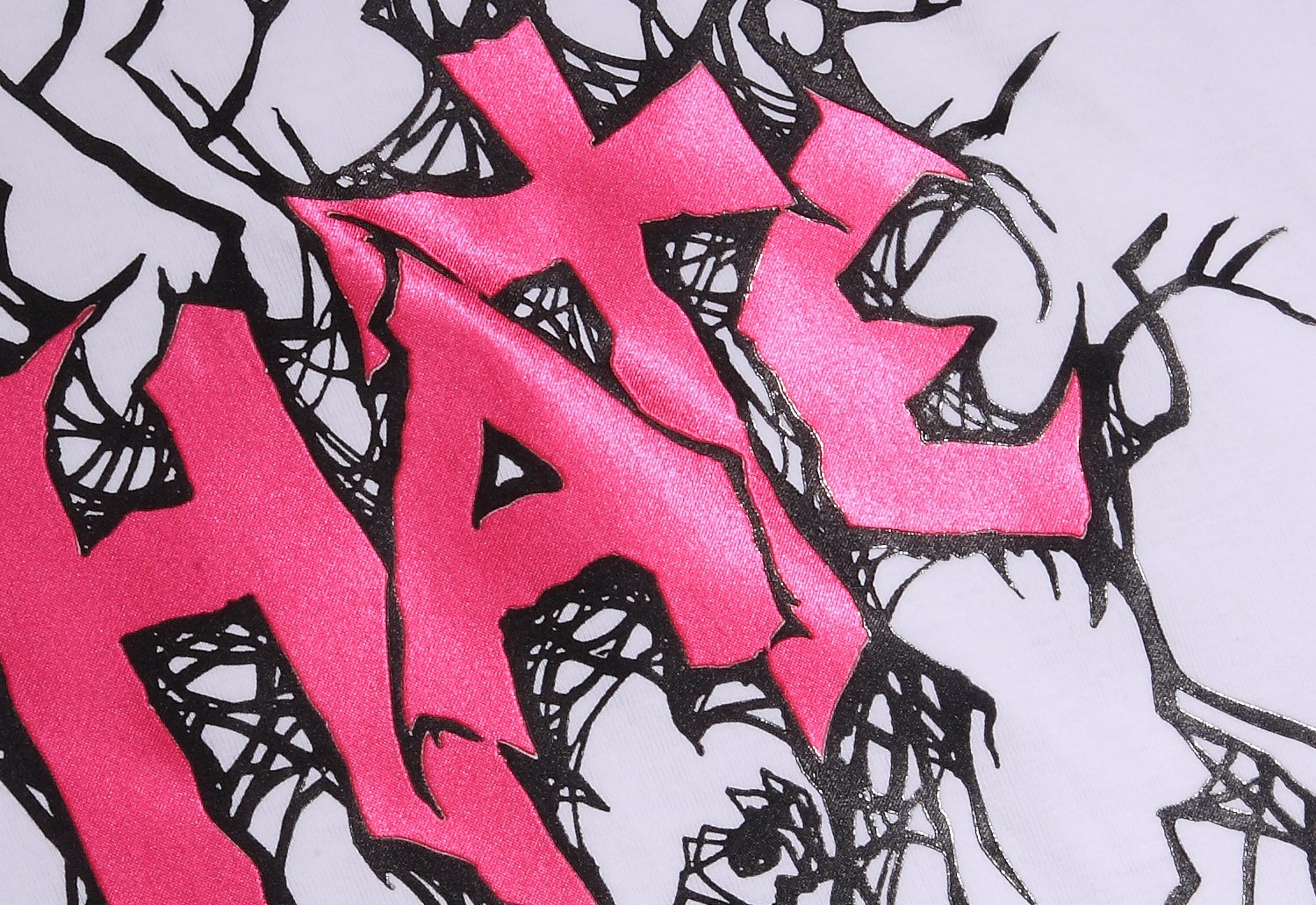 Letter "HATE" T-Shirt Design for Women - Original Pack (Women's Large)