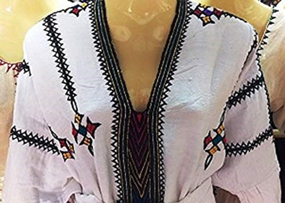 Ethiopian Ethnic Traditional Gonder Habesha Dress. Free shipping for a ...