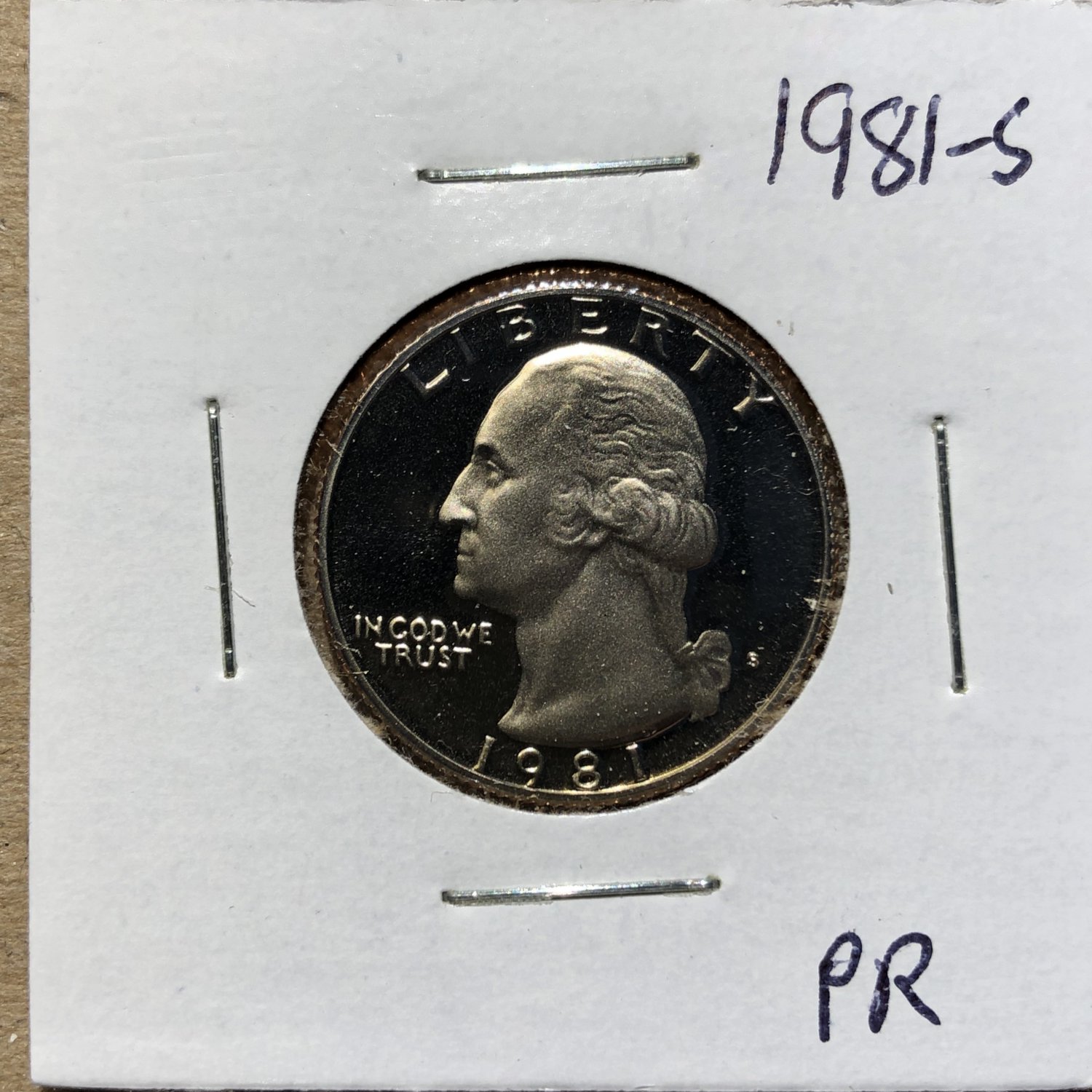 1981-S Proof Washington Quarter #1077