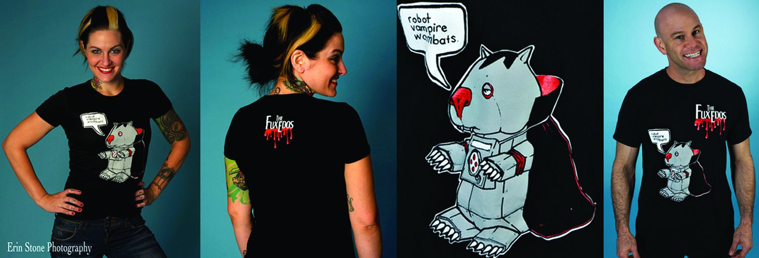 Robot Vampire Wombats t-shirt