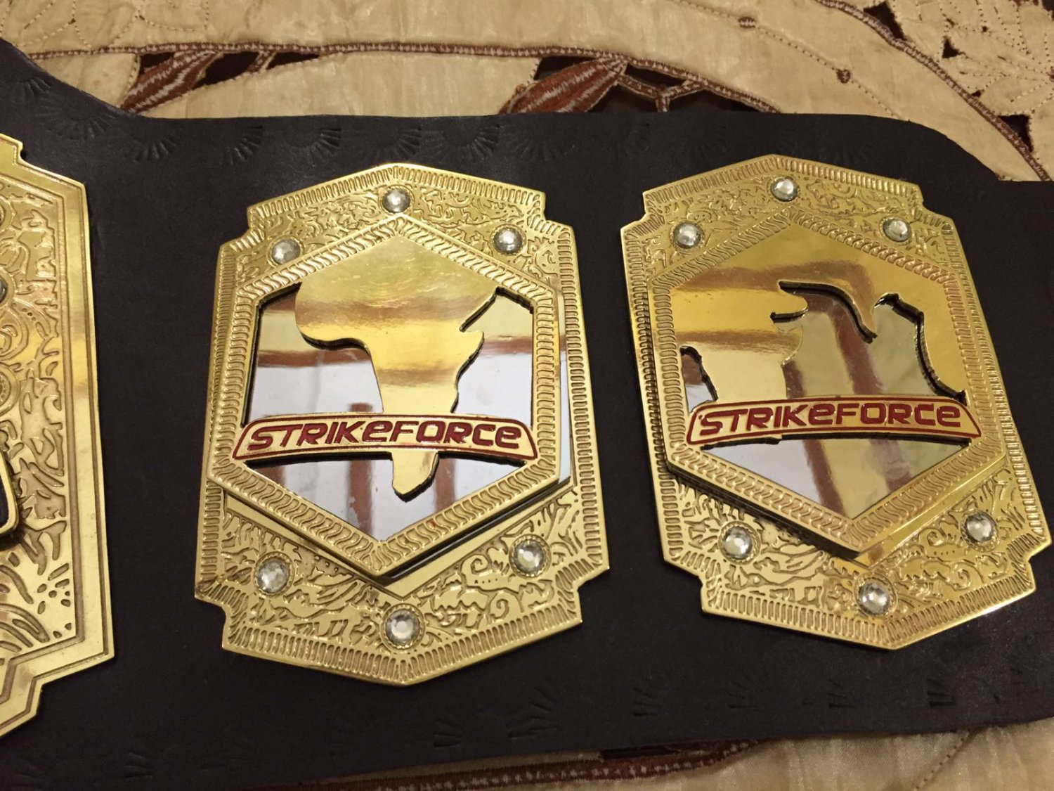 GB004 Set of belts MMA UFC Rare Hand Made Strikeforce Belts replica ...