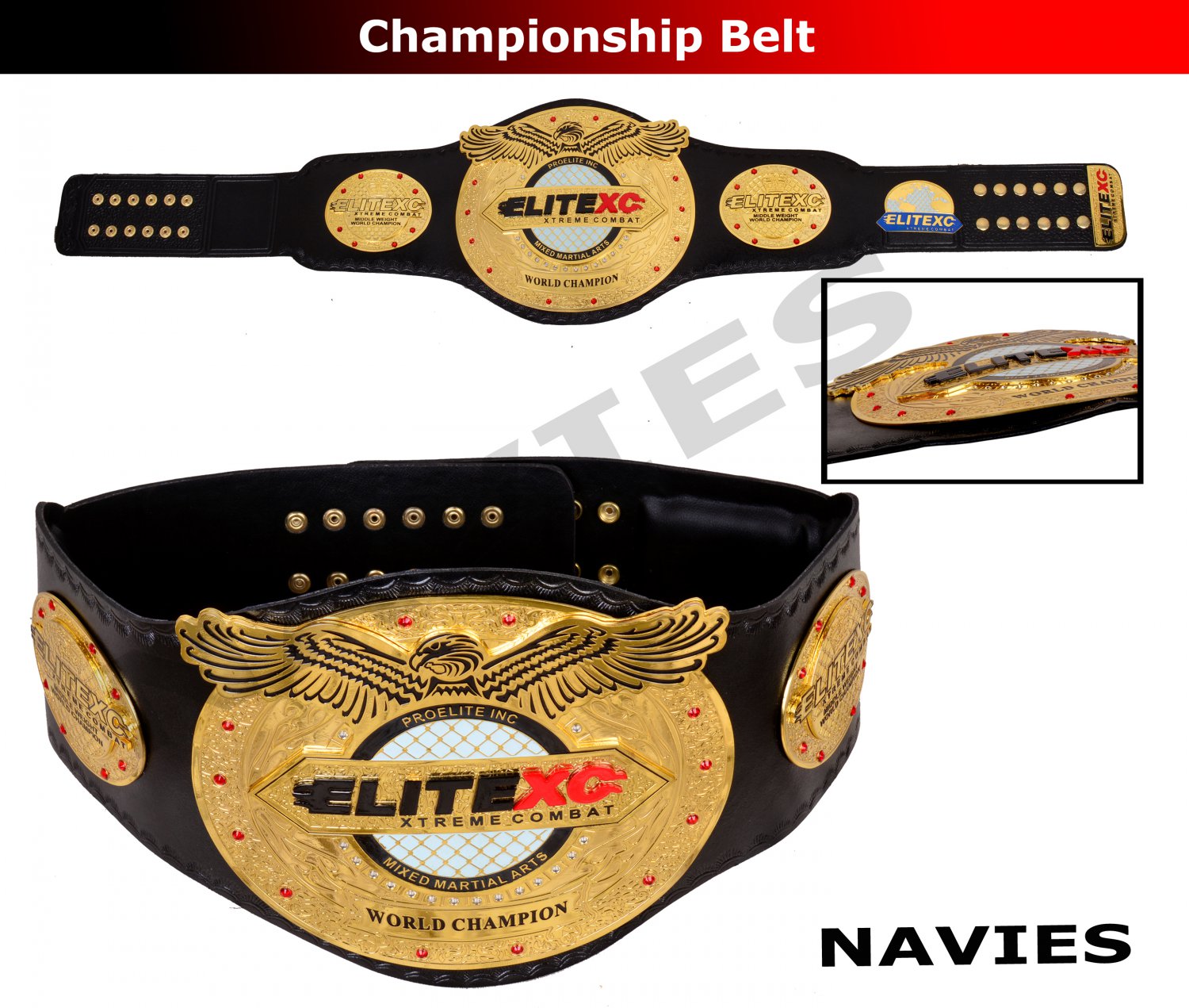 MMA Elite XC Championship Belt Mixed Martial arts Replica Belts Real ...