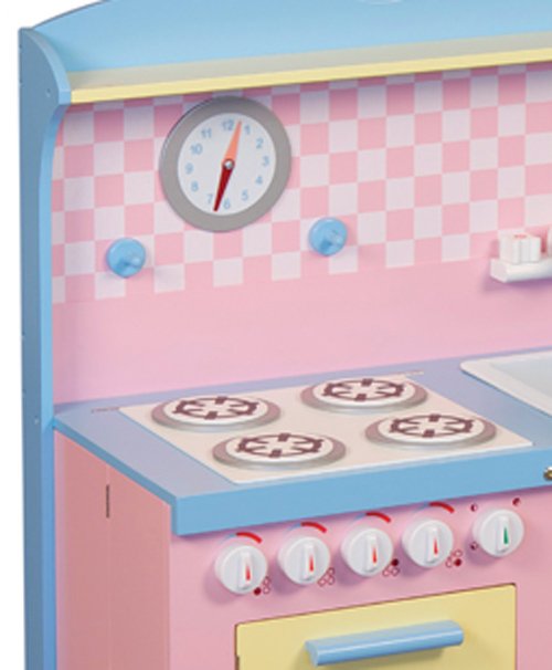 Kids Hideaway Playtime Folding Toy Kitchen Pretend Play By Guidecraft ...