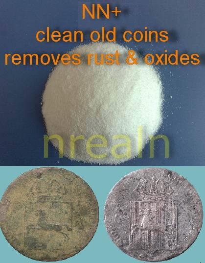 Cleaning All Coins. removes rust & oxides. Coin Cleaner / COPPER SILVER ...