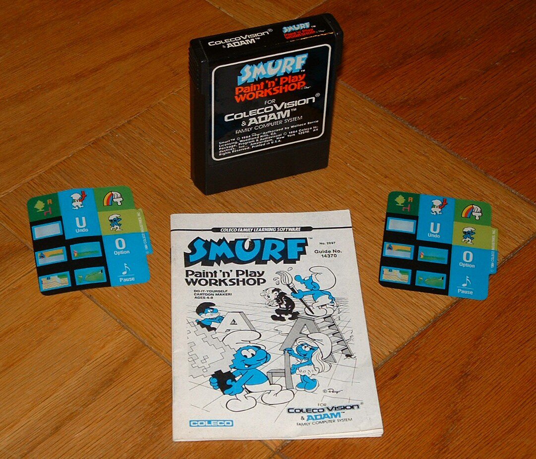 COLECOVISION - SMURF PAINT & PLAY WORKSHOP