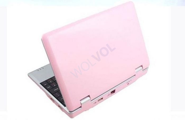 TOUCH SCREEN Pink 7inch Android Laptop Installed WiFi 4gb/256mb (Pouch ...