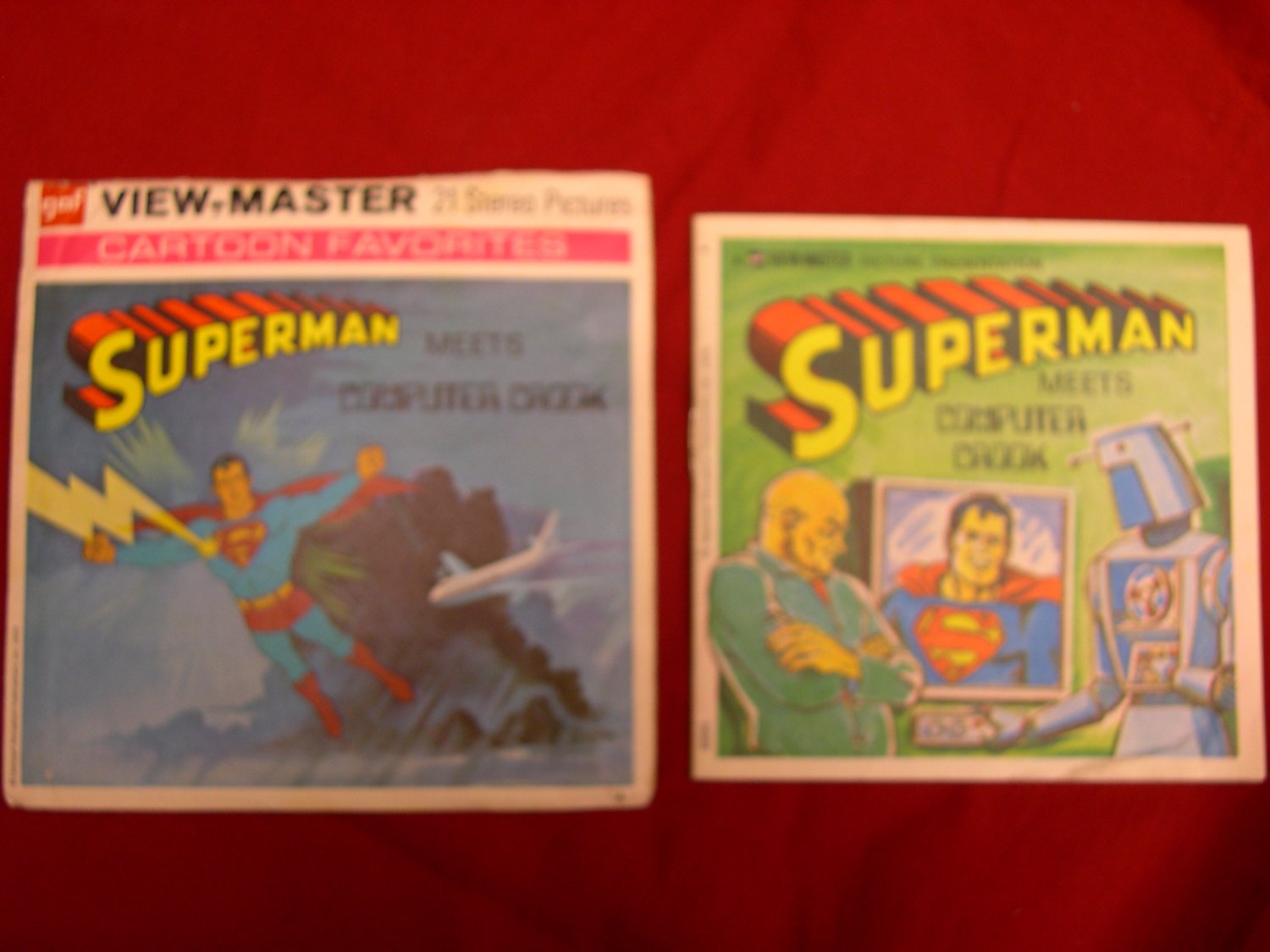 View-Master Superman and the Computer Crook cover and booklet 1970