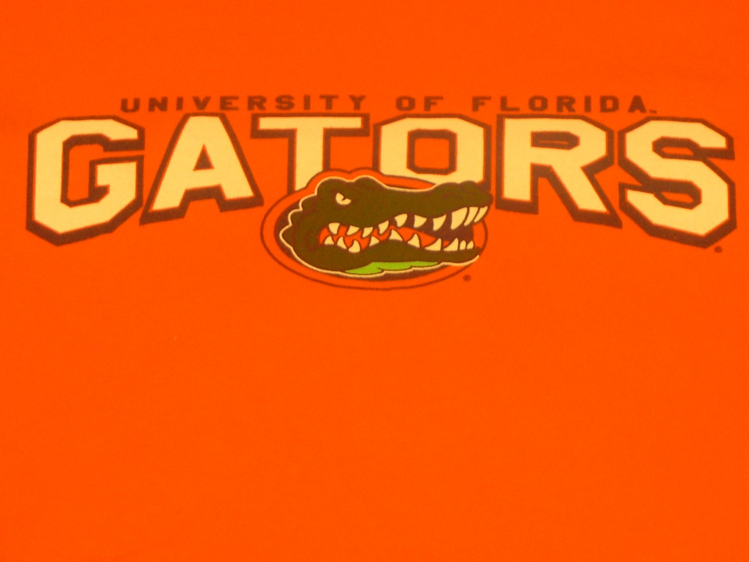 University of Florida Gators logo t-shirt, orange, Old Varsity Brand, 2XL