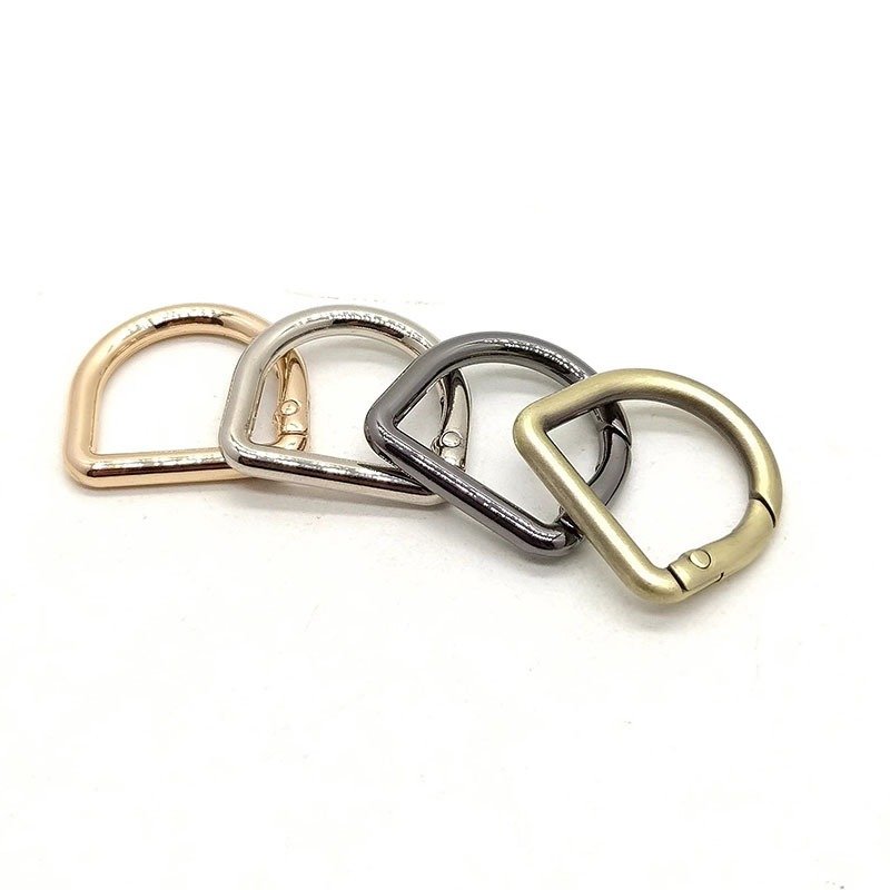 10pcs 21mm Spring Clip D Rings bag hardware, crossbody bag fittings ...