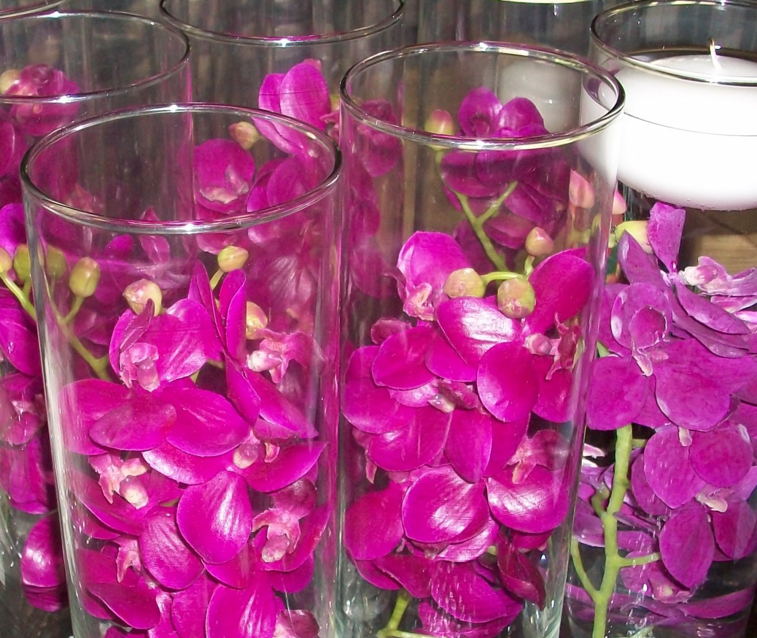 12 Piece Set Orchids Wedding Reception Table Centerpiece - Custom Made ...