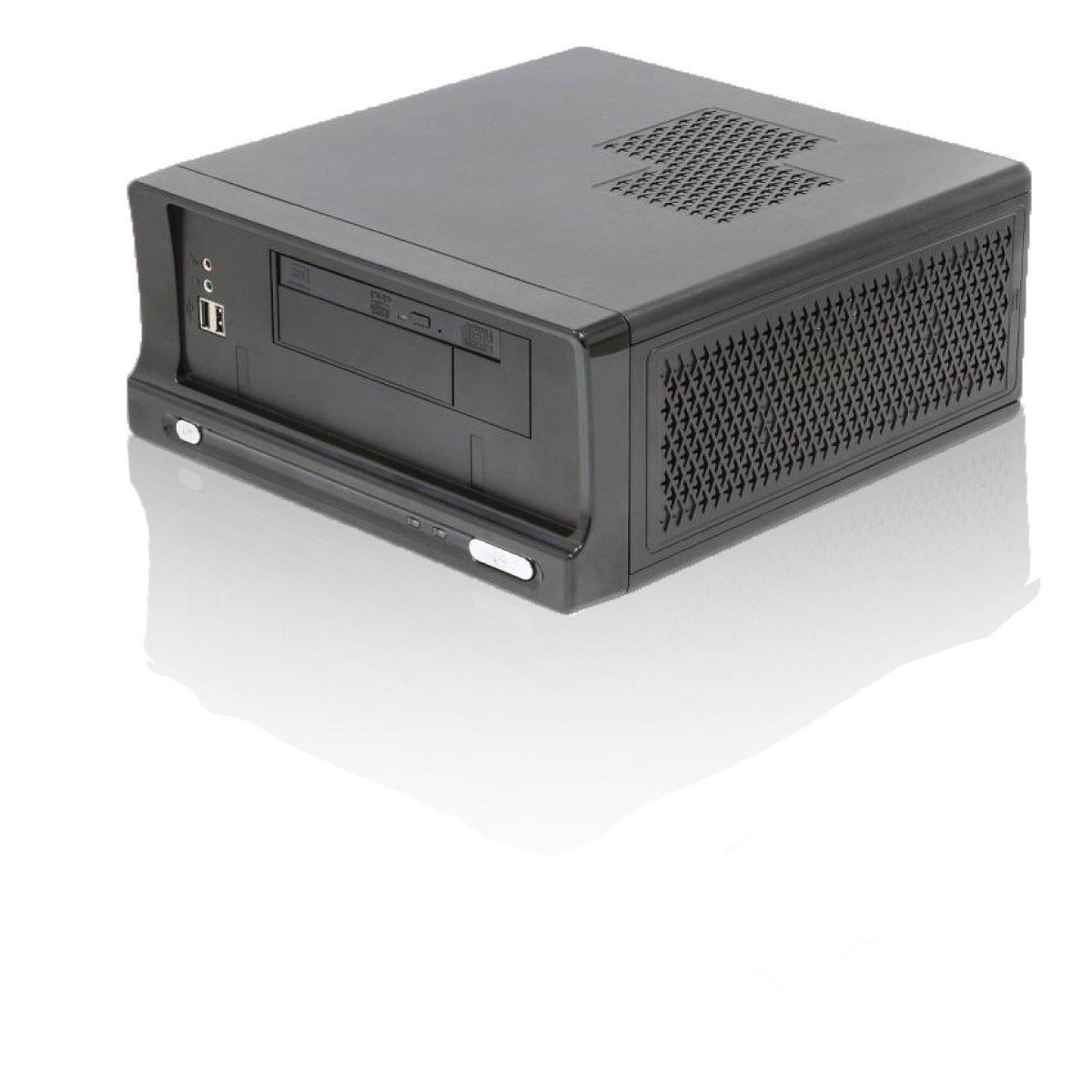 SPI Mini Cube Mini-ITX Case with 180W Power Supply with USB Front Panel New