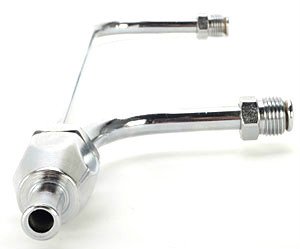 Holley 4 Bbl Carburetor Fuel Gas Line - Chromed with 8 -21/32" Centers ...