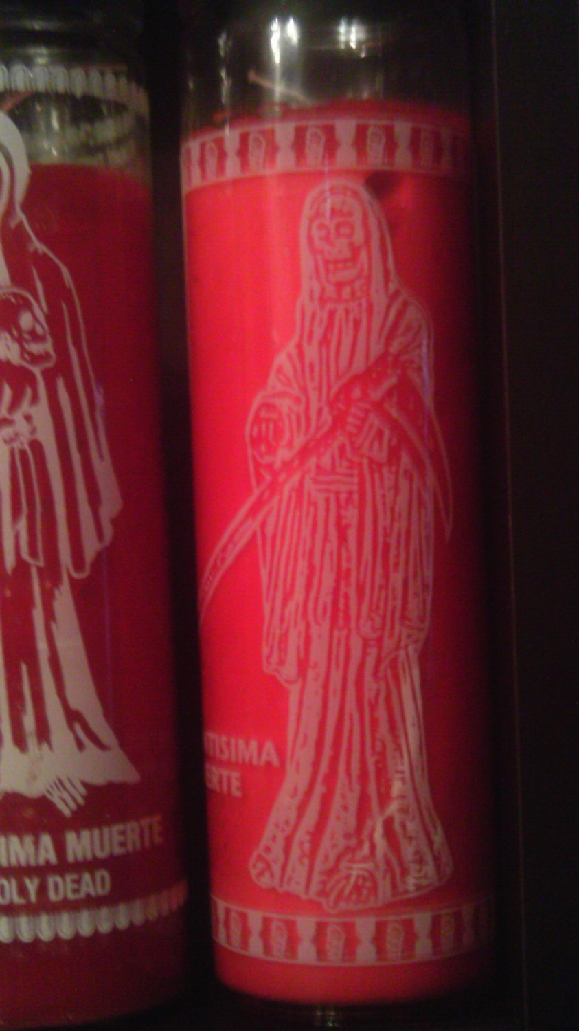 Santa Muerte Candle Red