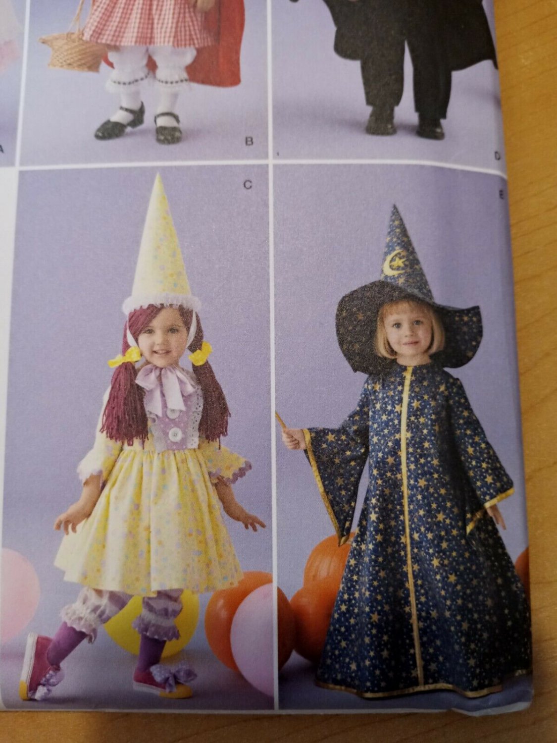Simplicity 2571 Sewing Pattern Toddler Costumes Wizard Bo Peep Dracula ...