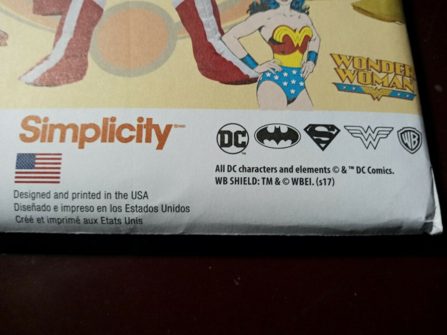 Simplicity 1035 Sewing Pattern Wonder Woman Super Girl Batgirl Size 3-8 ...