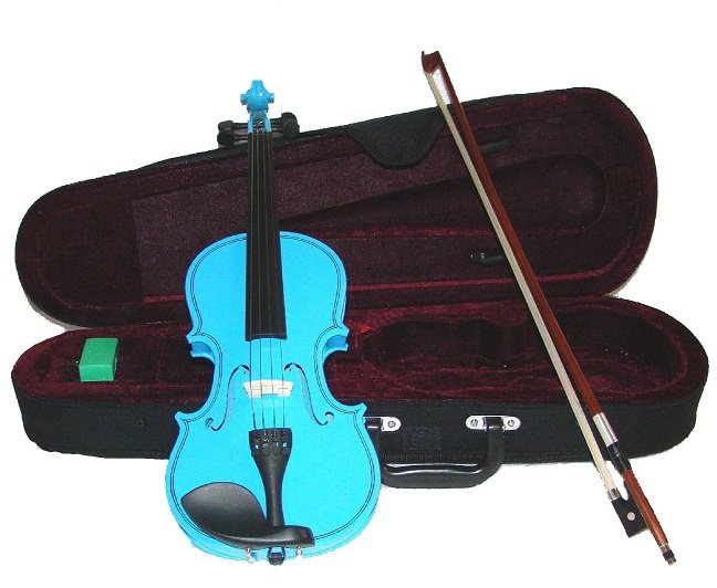 Crystalcello MA100BL 13 inch BLUE Viola with Case