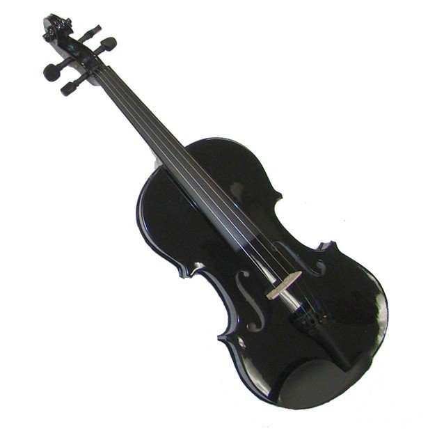 Crystalcello MA100BK 13 inch BLACK Viola with Case