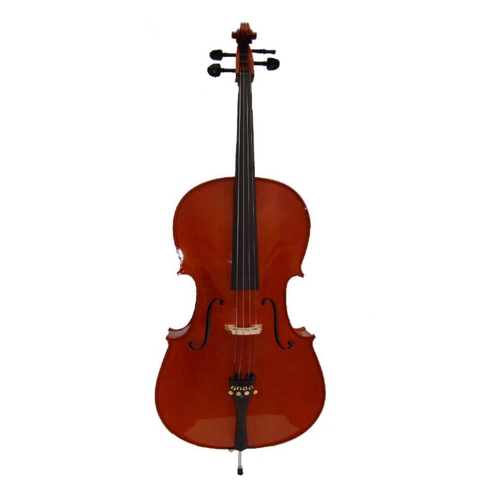Rugeri MC400 1/8 Size Hand Made Solid Wood Ebony Cello with Bag and Bow.