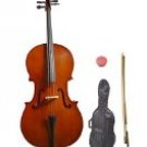 Merano 4/4 Size Student Cello with Bag and Bow + Free Rosin