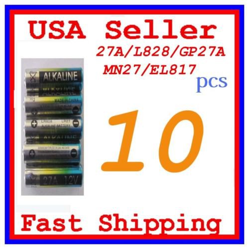 10 27A 12V GP27 CA22 A27 G27A EL812 Alkaline Battery