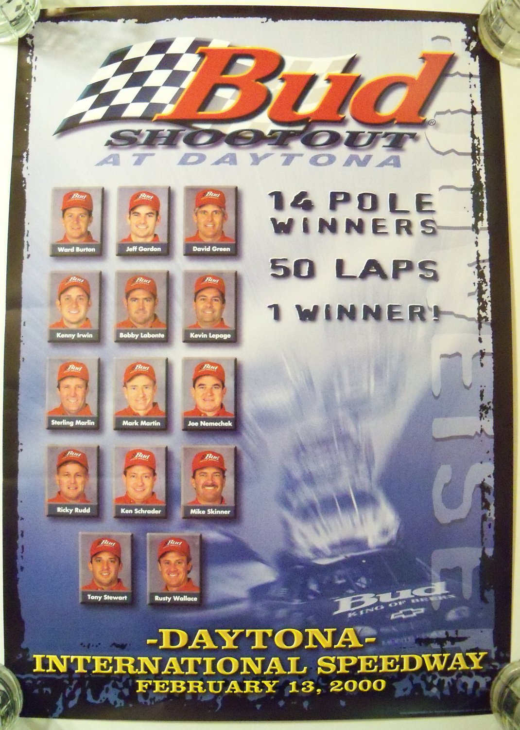 Bud Shootout 2000 Nascar Budweiser Poster
