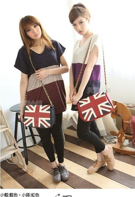 Black Small Cute Union Jack Shoulder Bag