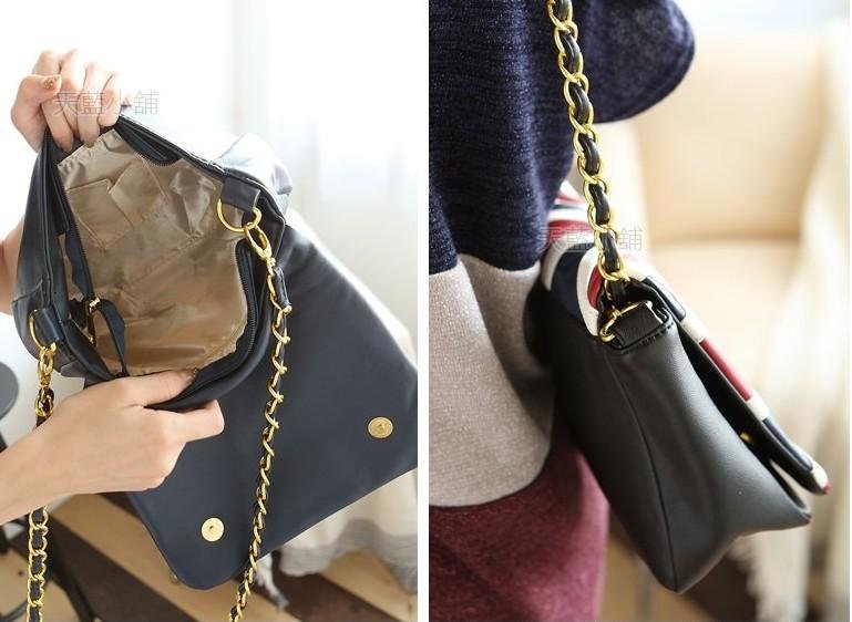 Black Small Cute Union Jack Shoulder Bag