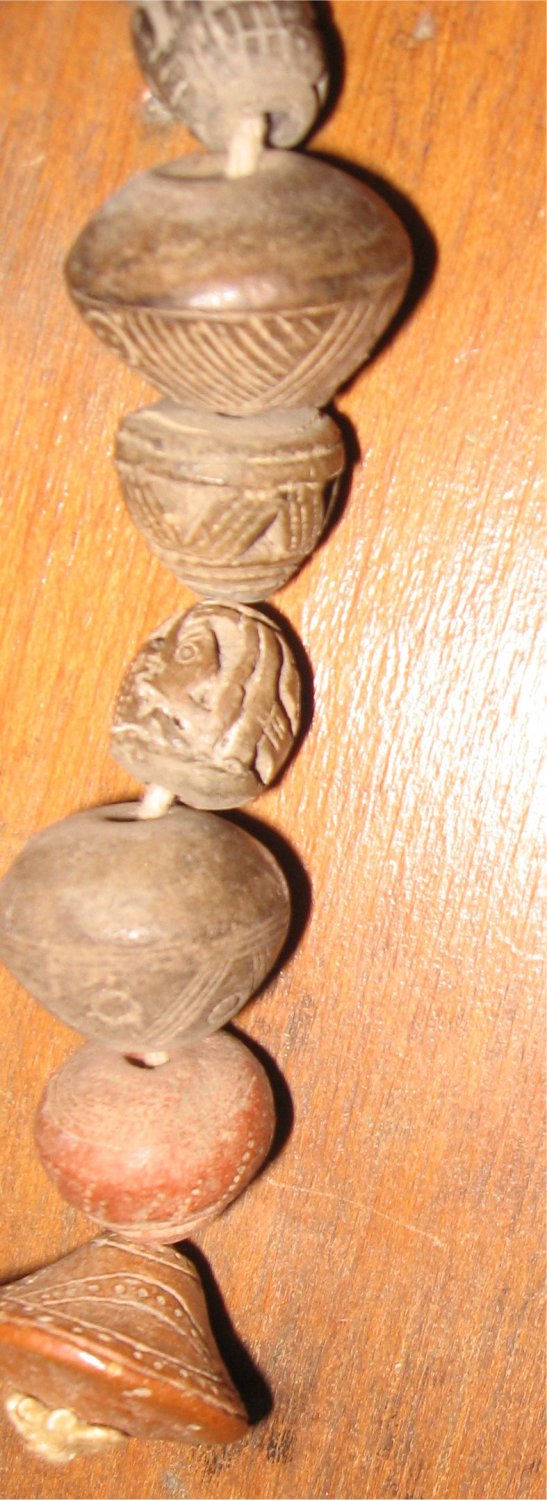 Pre-Columbian Peruvian Beads(lot of 3 beads)