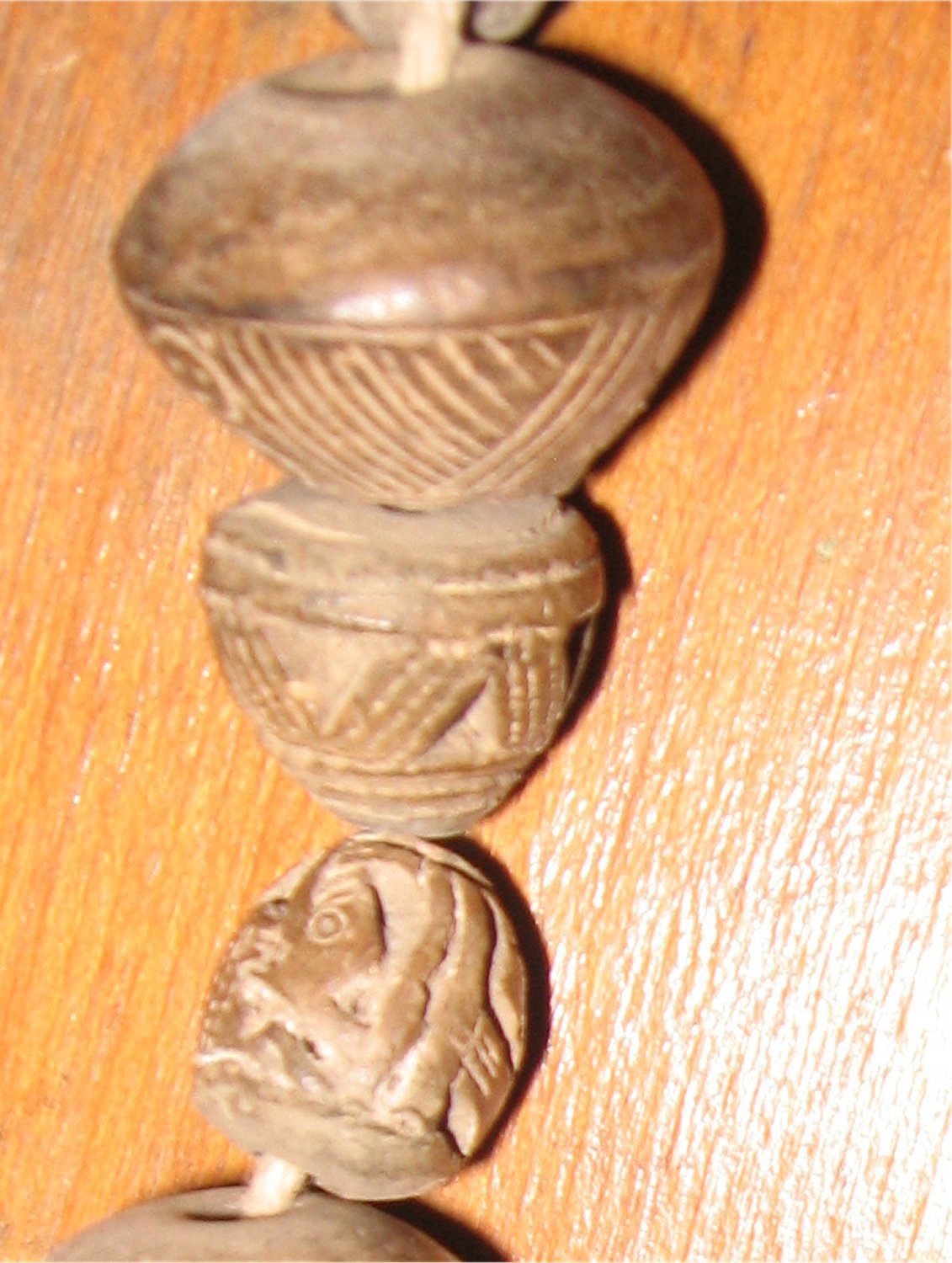 Pre-Columbian Peruvian Beads(lot of 3 beads)