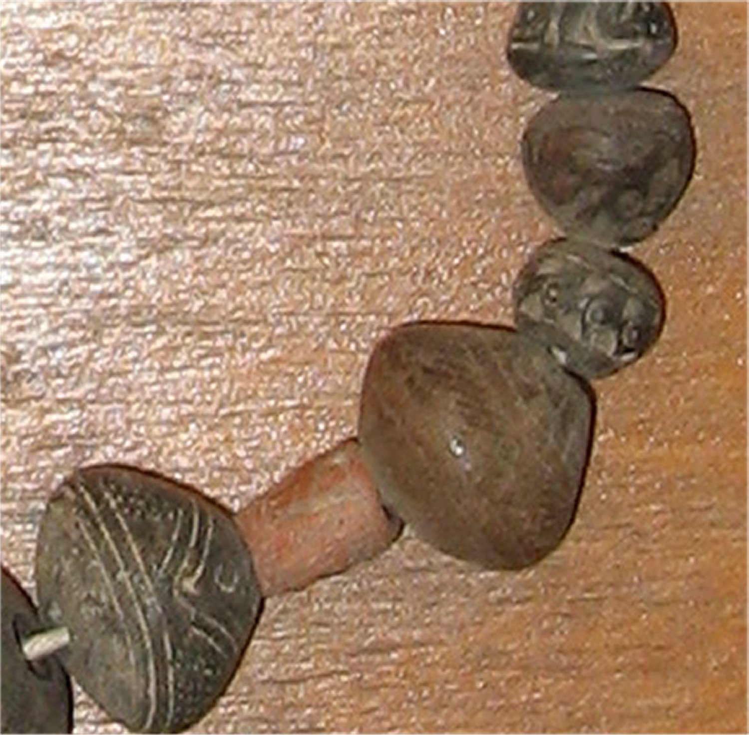 Pre-Columbian Peruvian Beads(lot of 3 beads)