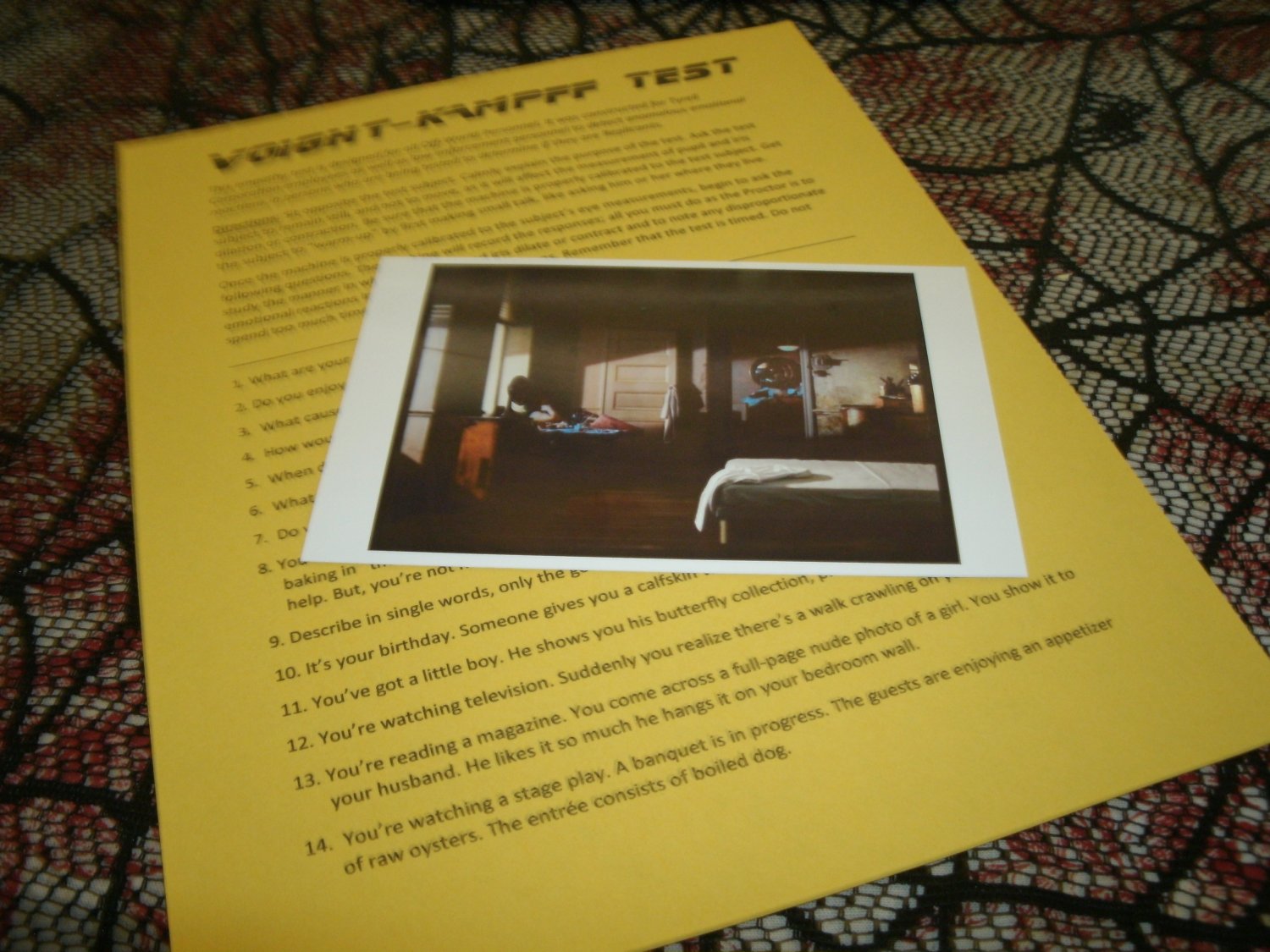 Blade Runner Movie Prop Replicas - Voight-Kampff Test & Photo