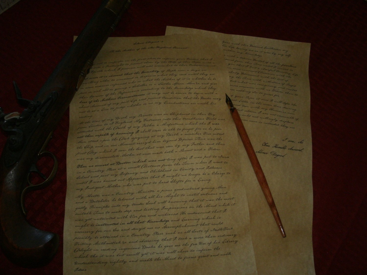 NATIONAL TREASURE Silence Dogood Letters Replica Prop